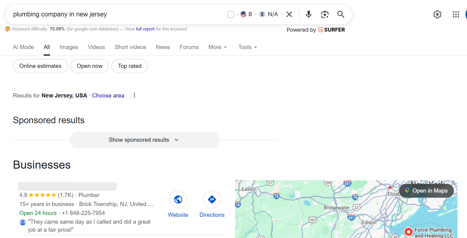 Local SEO for Proficient Plumbing & Heating | White Label Rank